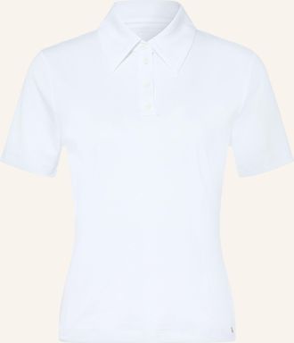 Marc Cain Jersey-Poloshirt weiss
