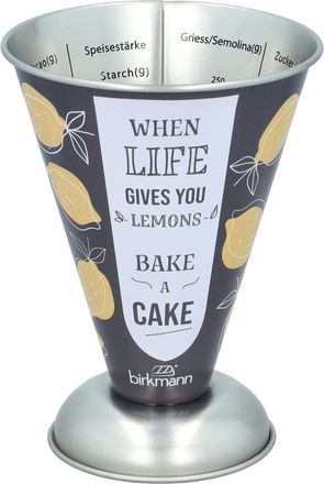 RBV BIRKMANN Birkmann, Colour Kitchen, Messbecher, cool grey, Wei&szlig;blech, Wiederholter Kontakt mit Temperaturen bis zu 60 &deg;C, F&uuml;llmenge bis etwa 250 ml, 425026