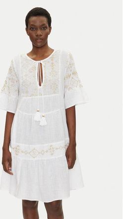 iconique Sommerkleid IC25-018 Weiß Relaxed Fit