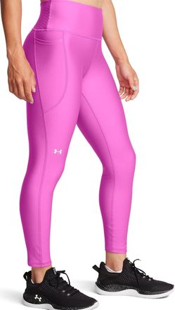 Under Armour Damen HeatGear Armour High Waisted Ankle No-Slip Leggings Hose, (572) Vivid Magenta/White, X-Klein