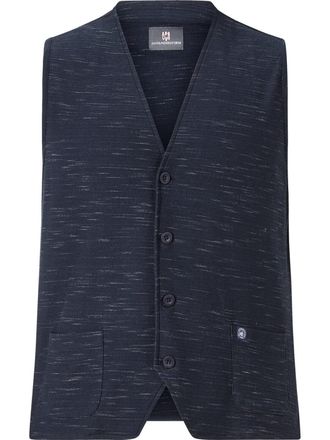 Jan Vanderstorm Herren Sweatweste Ahlmann Leichte Weste Aus Baumwolle dunkelblau, 7XL (XXXXXXXL) - 80/82