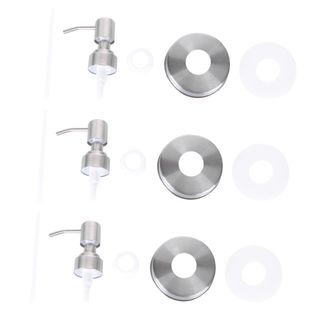 Cabilock 3 St&uuml;ck Retro Spenderpumpe Aus Edelstahl F&uuml;r Seifenspender Lotionpumpe Pumpspender Langlebig Geeignet F&uuml;r K&uuml;che Und Bad