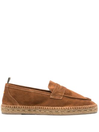 Castaner espadrilles en raphia tress&eacute; - Marron