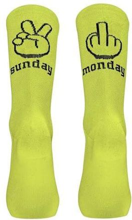 Northwave Sunday Monday Chaussettes, Jaune Fluo, s Homme