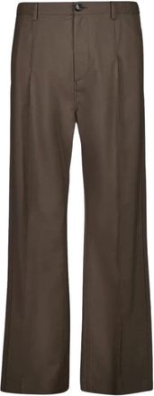 Marni Homme, Pantalons, Brun, Taille: M Wide Pantalons