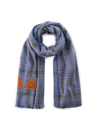 Codello W&auml;rmender Schal mit Glencheck-Muster und gesticktem OHLALA-Schriftzug