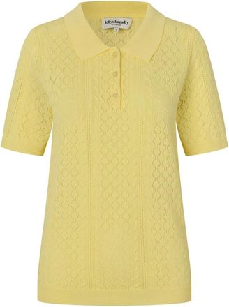 Lollys Laundry Femme, Tops, Jaune, Taille: 44 FR Polo