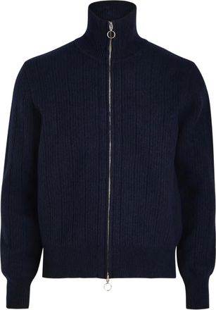 Oliver Spencer cardigan Overton &agrave; col roul&eacute; - Bleu