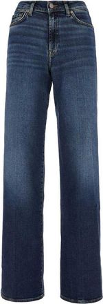 7 For All Mankind Straight Leg Jeans - Blau