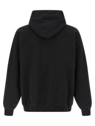 Balenciaga Paris Thunderstorm Graphic Hoodie - Black