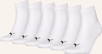 Puma Socken Quarter 6-Pack weiss