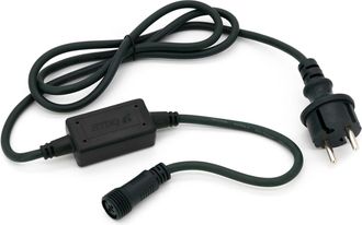 Hellum LED-System Profi Lichterkette f&uuml;r Au&szlig;en verl&auml;ngerbar Netzkabel mit IP44 Stecker, wetterfest, L&auml;nge 300cm, Kabel GR&Uuml;N, outdoor 555158