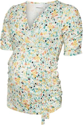 Mama Licious Damen Mlpilar Hanni Tess 24 Jrs Top 2f A., Snow White/Aop:flowers, XL