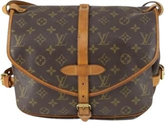 Louis Vuitton unisex, Pre-owned, Brun, Taille: ONE Size Sac bandouli&egrave;re vintage en toile Pre-owned