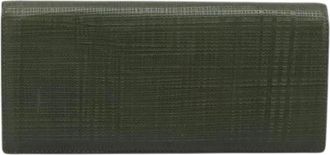 Loewe Portefeuille en cuir Pre-owned - Femme - Pre-owned - Vert - Taille: ONE Size