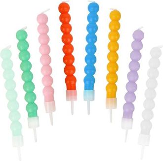 Talking Tables 8 x Bobble Geburtstagskerzen f&uuml;r Kuchen Torten Dekoration Premium Qualit&auml;t bunte Pastellkerzen 8 cm H&ouml;he recycelbare Verpackung