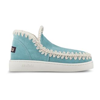 Mou Perforierte Wildleder Sommer Sneakers - - Shoes - Damen - Blau - 40 EU