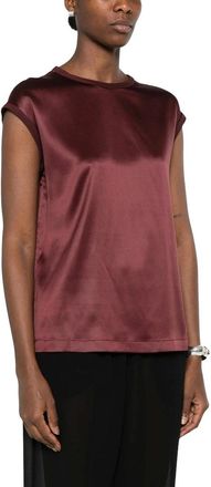 Brunello Cucinelli Femme, Blouses et Chemises, Rouge, Taille: 40 FR T-shirt Brunello Cucinelli