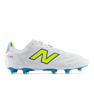 New Balance Unisex 442 Elite FG V3 in Wei&szlig;/Gr&uuml;n, Synthetik, Gr&ouml;&szlig;e 44.5