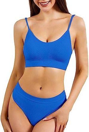 Generic Sous-v&ecirc;tements sexy grandes tailles, mince, sans armatures, coupe confortable, beau dos, dos nu, gilet, bretelles r&eacute;glables, grande taille, ensemble d