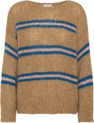 Americandreams Americandreams, Femme, Pulls, Brun, Taille: 38 FR Amira Knit Pullover