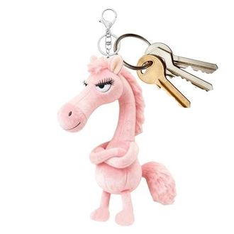 Generico Porte-cl&eacute;s en peluche 2026 Cheval en peluche Pendentif pour sac - Petits pendentifs | Pour sac &agrave; dos, porte-monnaie, bagages, miroir r&eacute;troviseur t&eacute;l&eacute;p