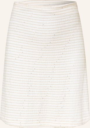 Joseph Ribkoff Boucl&eacute;-Rock Mit Glitzergarn Und Pailletten weiss