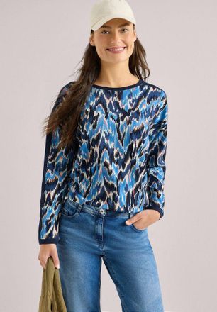 Cecil Langarmshirt mit Tape Detail am &Auml;rmel