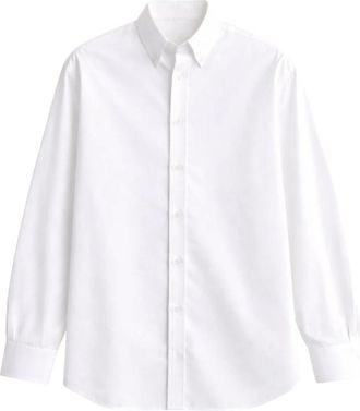 J.W.Anderson Homme, Chemises, Blanc, Taille: L Logo Embroidered Cotton Shirt