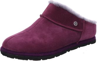 Rohde Damen Pantoffel Hausschuh Leder Lammfell Warmfutter Gardena 7070, Gr&ouml;&szlig;e:37 EU, Farbe:Violett