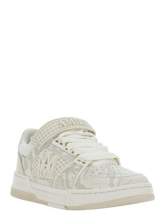 Amiri Mens Sneakers Beige Leather Trainers