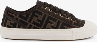 Fendi Domino FF Jacquard fabric sneakers - FENDI - gender_Woman