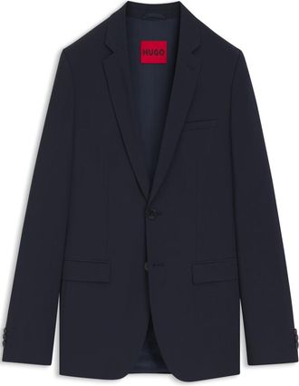HUGO BOSS Einreihiges Sakko aus einem Wollmix mit Stretch, Extra Slim Fit in