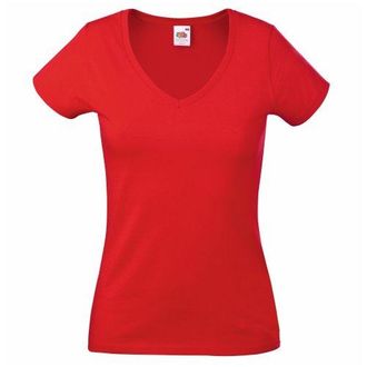 Fruit Of The Loom T-Shirt Fruit of the Loom pour femme - Rouge - XS