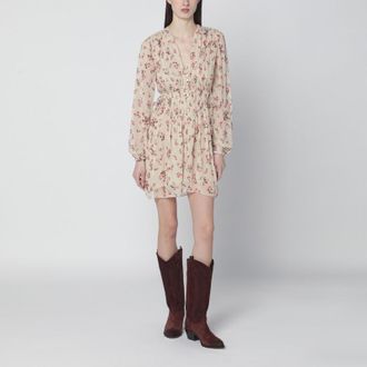 Isabel Marant Loriena beige dress with floral print
