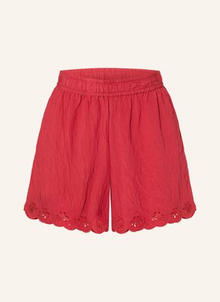 Watercult Watercult Shorts Treasured Trove Mit Lochstickereien rot