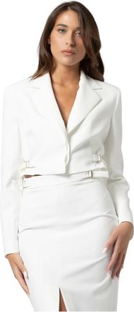 Kocca Femme, Vestes, Blanc, Taille: 44 FR Veste Courte Simple &agrave; Manches Longues