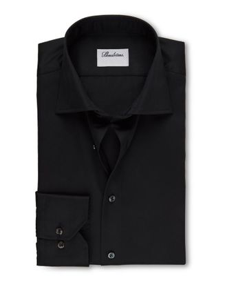 Stenstr&ouml;ms Unifarbenes Hemd in Vollzwirn-Qualit&auml;t mit Kentkragen, Regular in