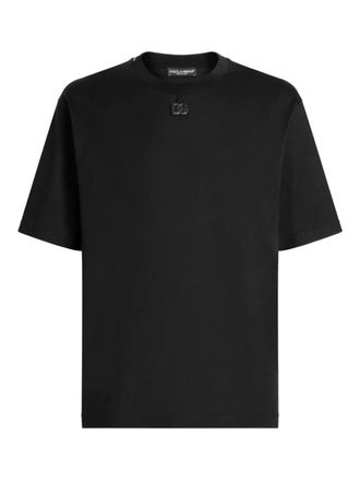 Dolce & Gabbana t-shirt &agrave; plaque logo - Noir