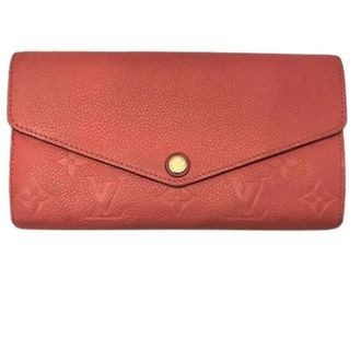 Louis Vuitton Pre-owned Monogram Empreinte Long wallet (bi-fold) - Femme - Pre-owned - Rouge - Taille: ONE Size