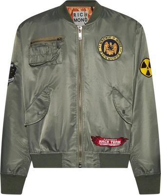 John Richmond Homme, Vestes, Vert, Taille: XL Bomber Jacket