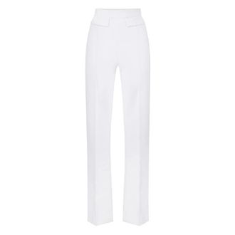Elisabetta Franchi Weite Hosen - - Trousers - Damen - Wei&szlig; - S
