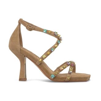 Alma En Pena Alma EN Pena, Femme, Chaussures, Beige, Taille: 42 EU Studded Heeled Sandal