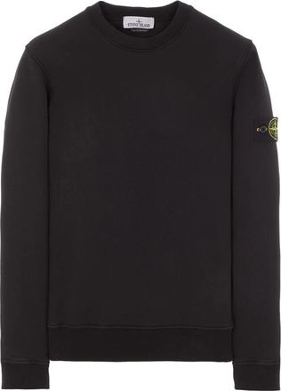 Stone Island Baumwoll-Sweatshirt mit Rundhalsausschnitt - - Sweatshirts & Hoodies - Herren - Schwarzk - L
