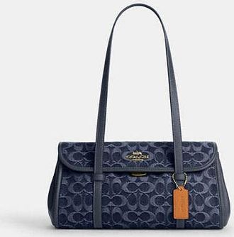 Coach Bridget Schultertasche Mit Umschlag Aus Signature-Denim