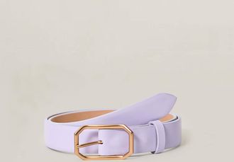 Reptiles House Salina Schnalle und nahtloser Ledergürtel - 30 mm - lila