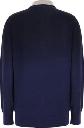 Acne Studios Fine-Knit Wool Sweater - Navy