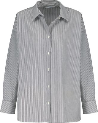 Maison Standards Chemise Linda Coton Rayures Noir