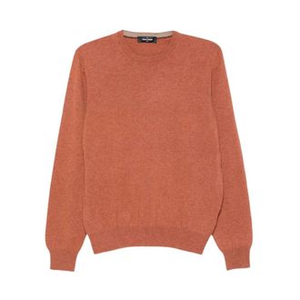 Gran Sasso Rundhals-Pullover - - Knitwear - Herren - Rot - L