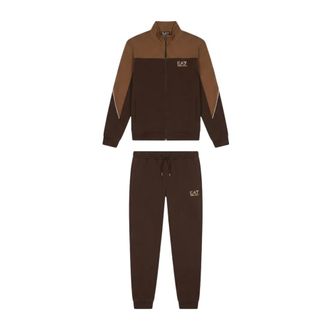 Emporio Armani Emporio Armani Ea7, Homme, Sport, Brun, Taille: XL Ensemble dentra&icirc;nement Color Block